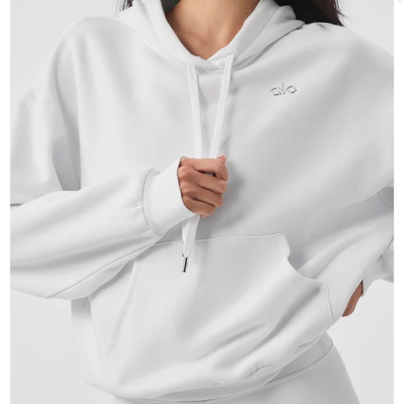 ALO Yoga | Tops | Alo Yoga White Accolade Hoodie | Poshmark